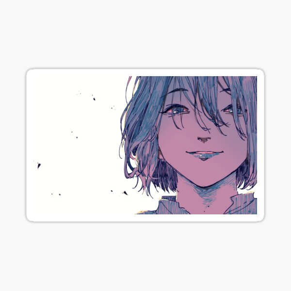 "The Smirk" Sticker for Sale by bluetotemstudio | Redbubble