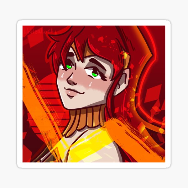"Fluorescent Pyrrha Nikos" Sticker for Sale by littlealiart | Redbubble
