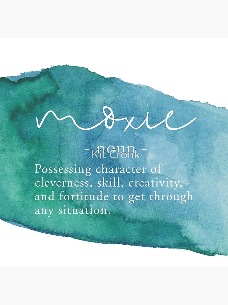 "Moxie Definition - Blue Watercolor" Acrylic Block for Sale by ...