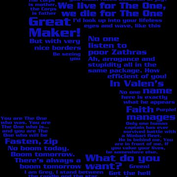 "Babylon 5 Quotes - Blue" Sticker for Sale by B5designs | Redbubble