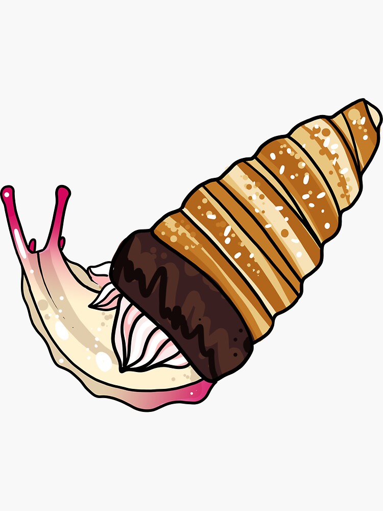 "Cream Horn" Sticker for Sale by SlimeHospital | Redbubble