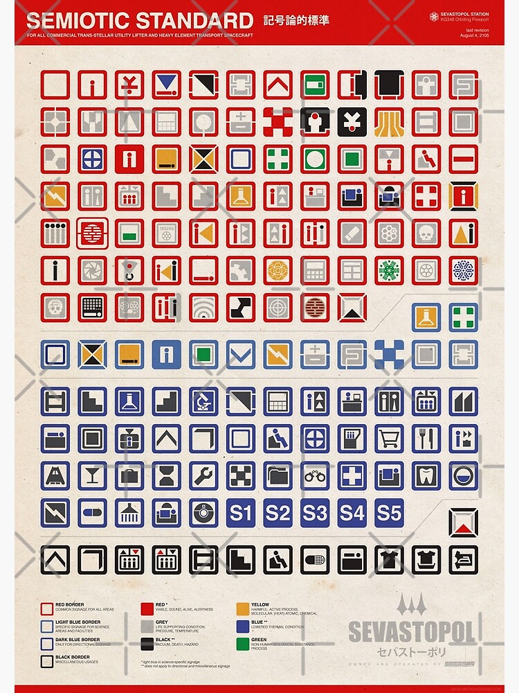 "Sevastopol Semiotic Standard (Isolation)" Poster for Sale by Metro42 | Redbubble