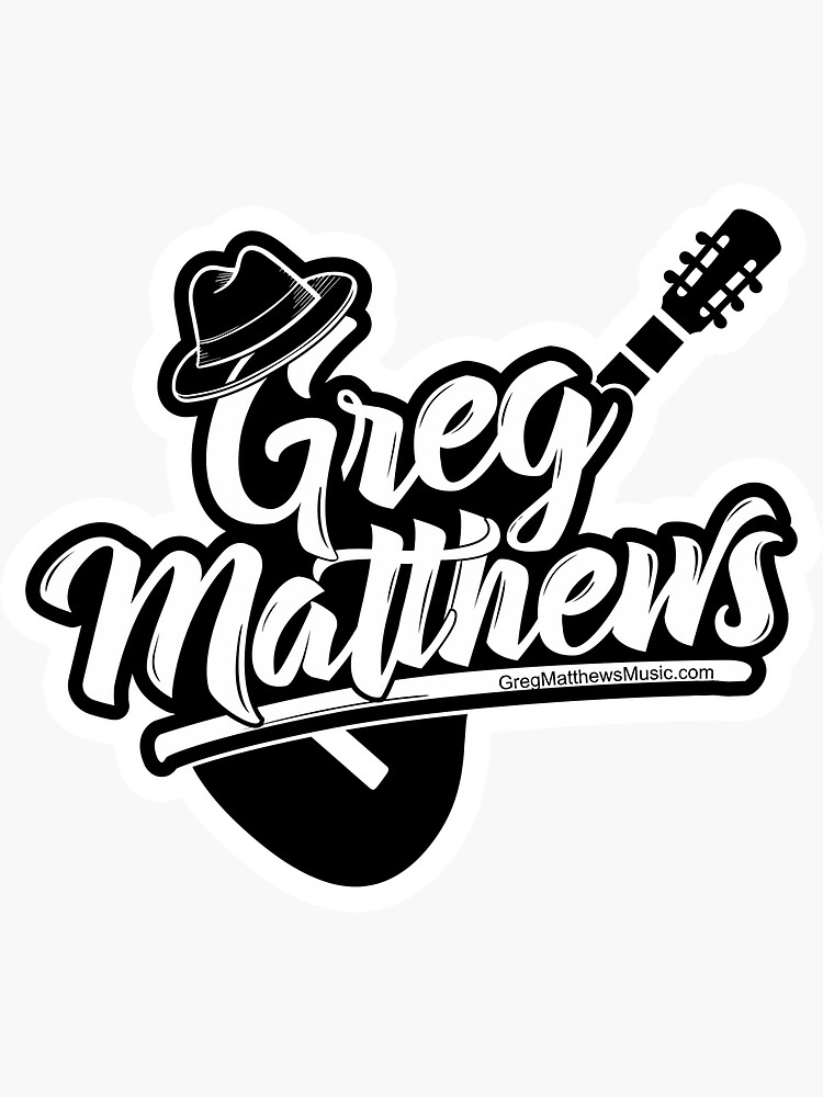 "Greg Matthews Logo" Sticker for Sale by gregmatthewsmus | Redbubble