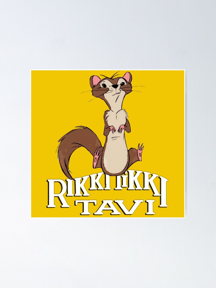 "Rikki-Tikki-Tavi Retro 70s Mongoose Tribute" Poster for Sale by ...