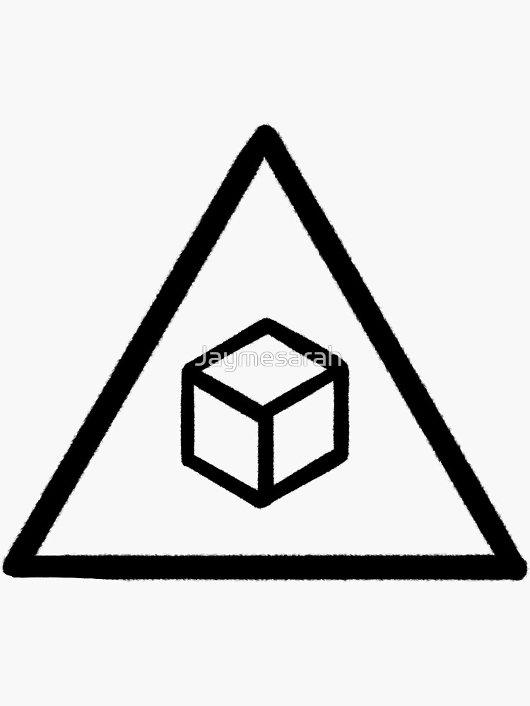 "delta cubes " Sticker for Sale by Jaymesarah | Redbubble