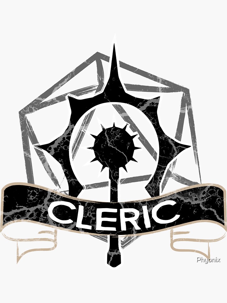 "Dungeons and Dragons Class: Cleric" Sticker for Sale by Phyonix ...