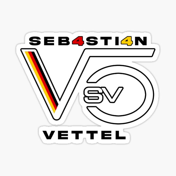 "Sebastian Vettel " Sticker by MegaThingsShop | Redbubble