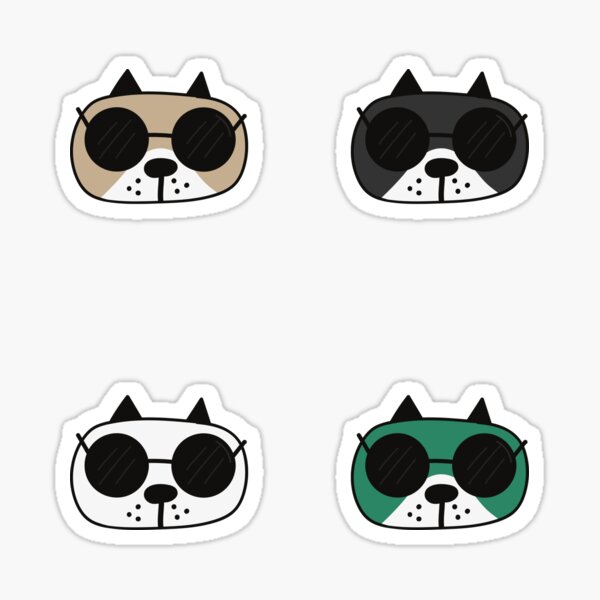 "Cats With Glasses Stickers Pack" Sticker for Sale by harstore | Redbubble