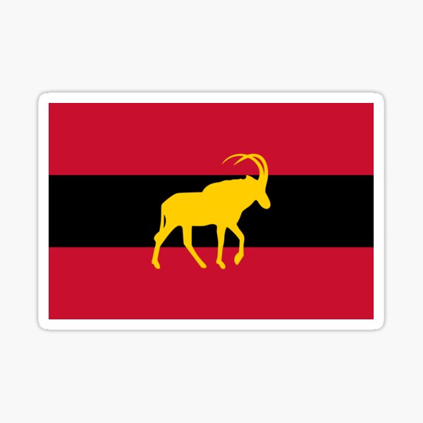 "Alternative Flag of Angola | Giant Sable Antelope | National Animal ...