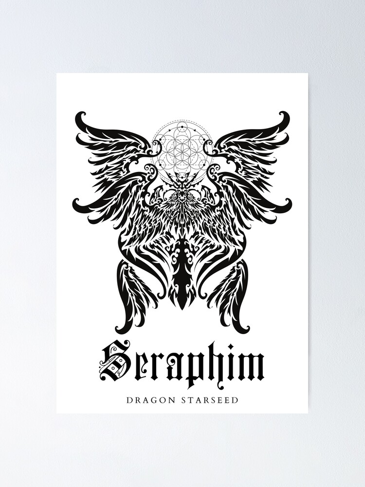"Seraphim Dragon Starseed" Poster for Sale by SenseAmylia | Redbubble
