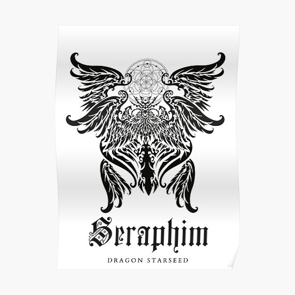 "Seraphim Dragon Starseed" Poster for Sale by SenseAmylia | Redbubble