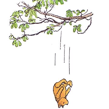 "Pooh Falling" Sticker for Sale by explodingstove | Redbubble