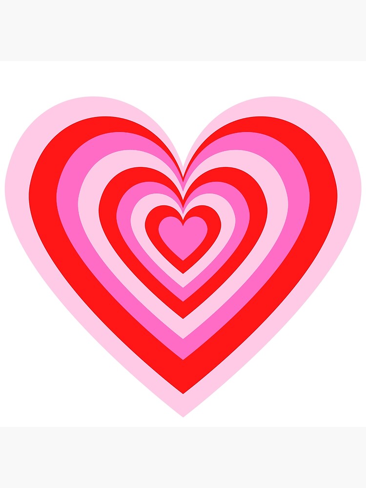"Y2K Aesthetic Heart Pattern Pink and Red" Poster for Sale by ...