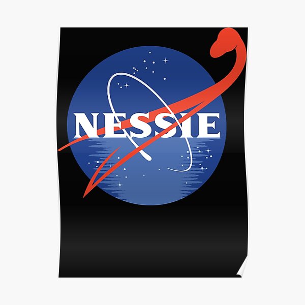 "Nessie Logo Loch Ness Monster Classic T-Shirt" Poster for Sale by ...
