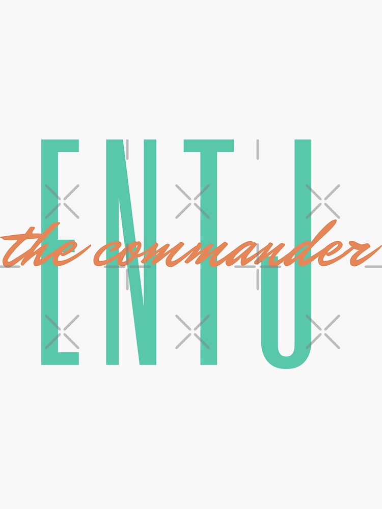 "ENTJ the commander" Sticker by hanyj732 | Redbubble