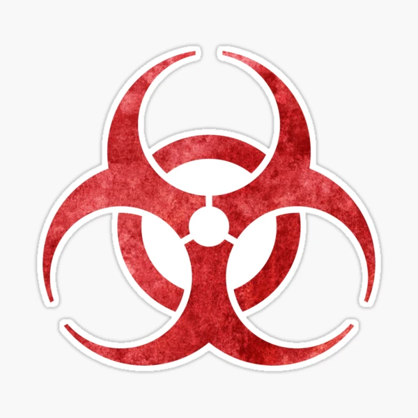 Red Biohazard Sign Amazon.com: Biohazard Stickers Sign 2 Inch