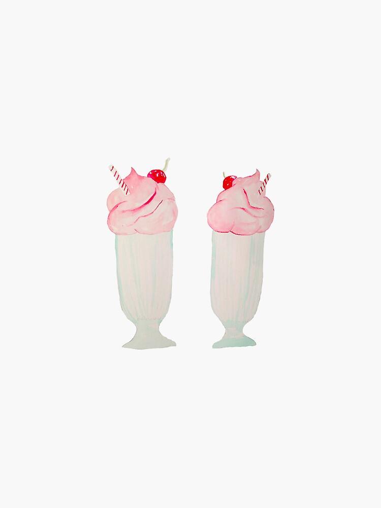 "Milkshakes" Sticker for Sale by jackiechalghin | Redbubble