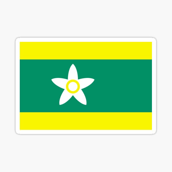 "Flag of Ehime Prefecture, Japan" Sticker by Freihalt | Redbubble