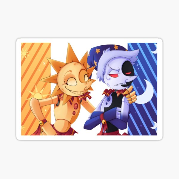 " sundrop and moondrop 17" Sticker by JOSEURIEL | Redbubble