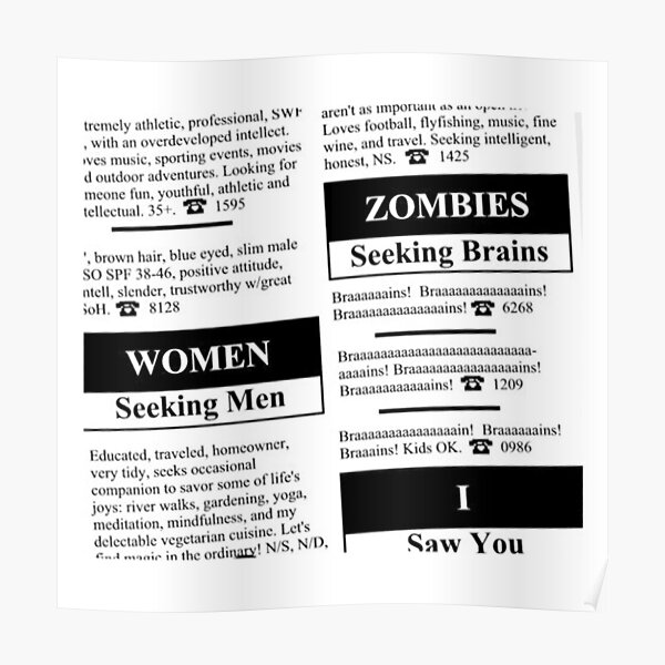 "zombie wanted" Poster for Sale by Spillevink | Redbubble