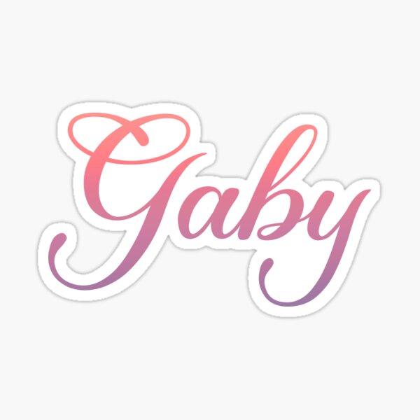 Pegatina «Gaby» de Zentenar | Redbubble