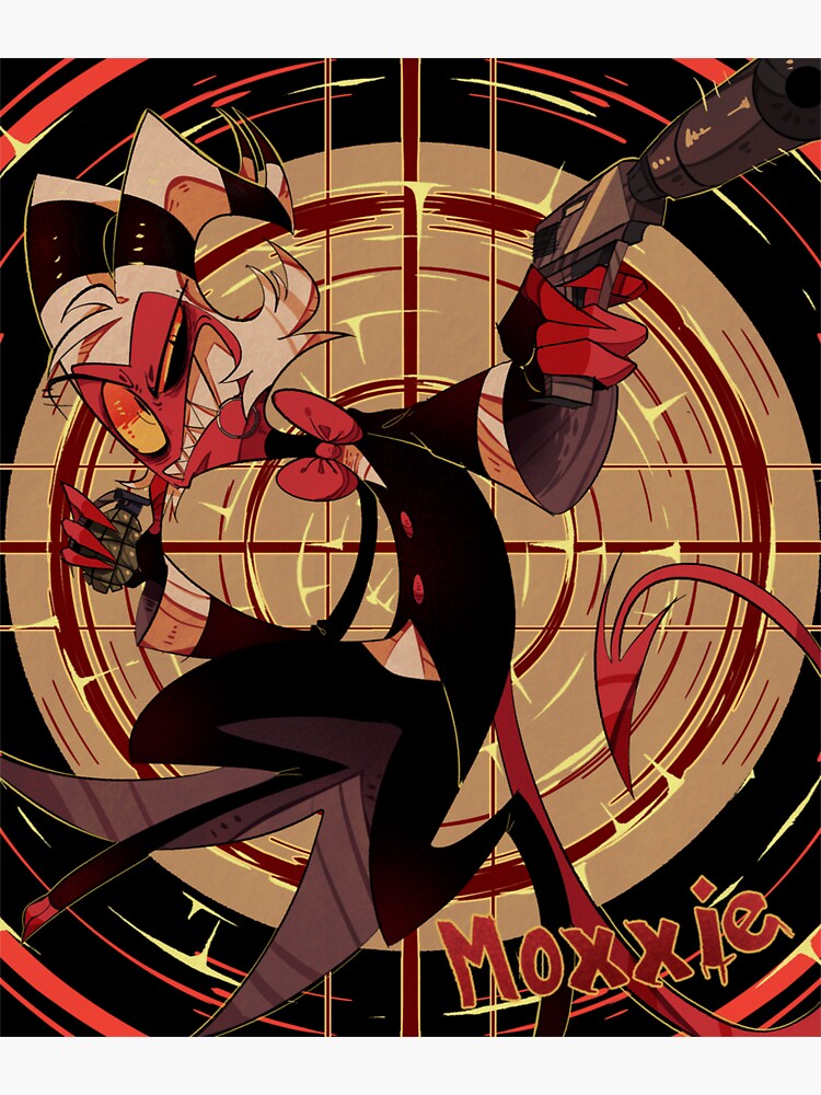 "MOXXIE | HELLUVA BOSS" Sticker for Sale by Ghostygery | Redbubble