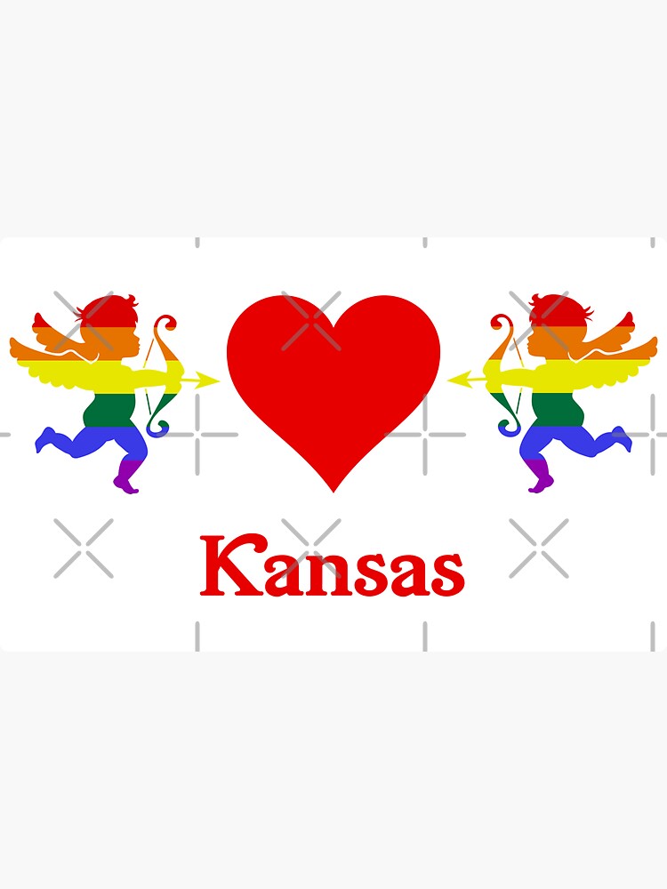 "Kansas LGBT Pride" Sticker by Magartes | Redbubble