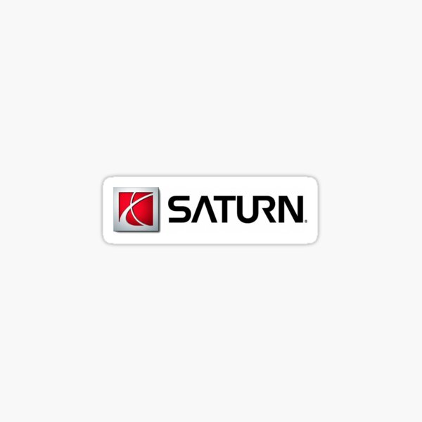 "Saturn Logo" Sticker for Sale by BrutaStickers | Redbubble