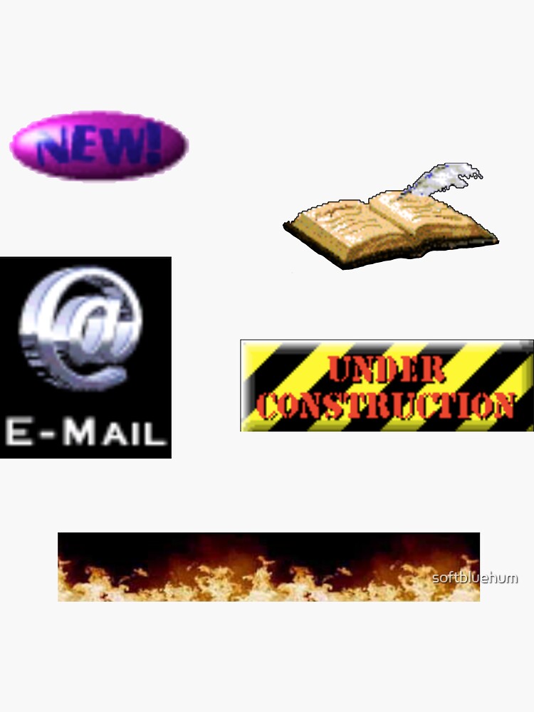 "Nineties Internet GIFs - Geocities 90s 1990s Y2K Early 2000s" Sticker ...