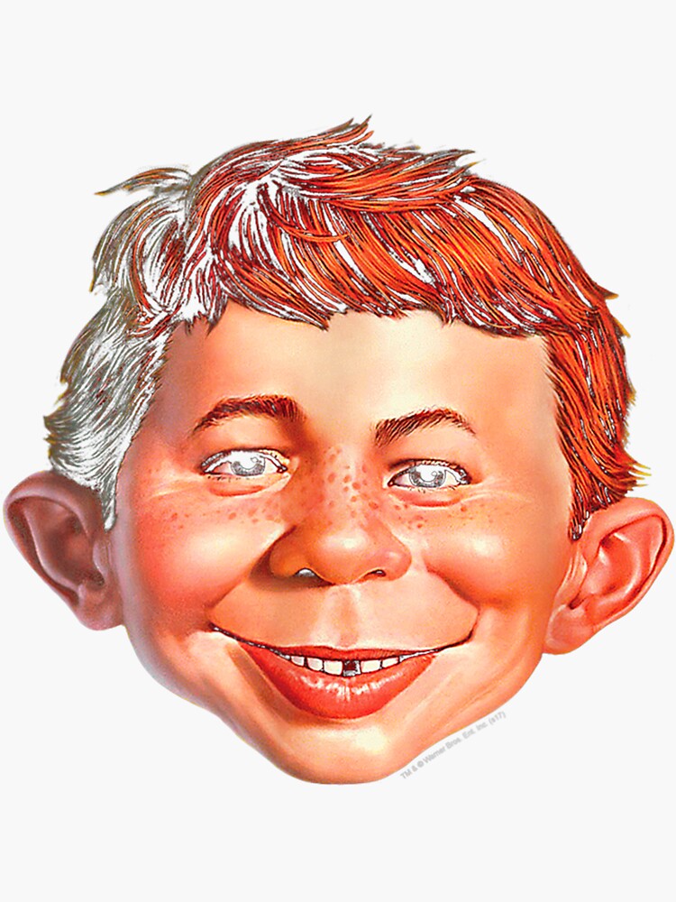 "Mad Magazine Alfred Head" Sticker for Sale by Marthatian928 | Redbubble
