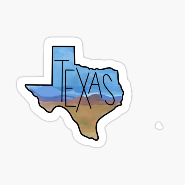 "Texas Sticker" Sticker by evvhert | Redbubble