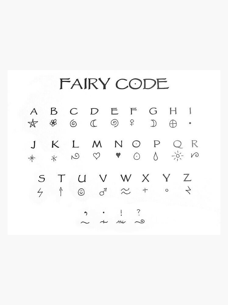 "fairy code print" Sticker for Sale by victoreine | Redbubble