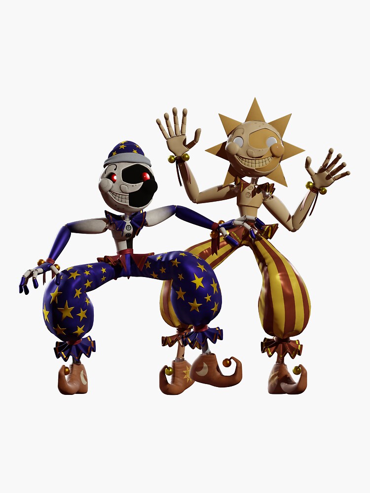 "Security Breach Sun and Moon" Sticker by Hailey-anne23 | Redbubble