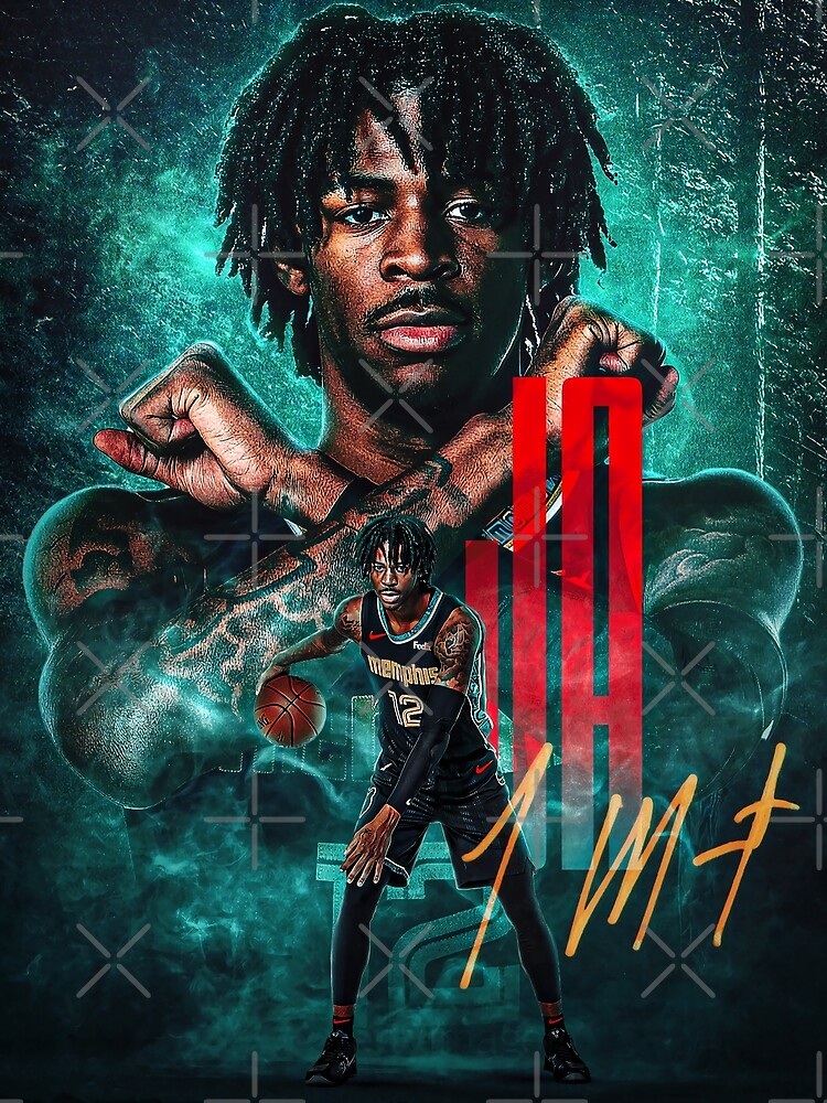 "Ja " Air " Morant #12 Memphis" Poster for Sale by RobertKingART ...