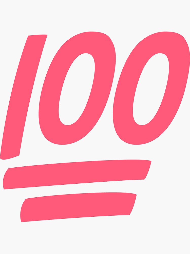 "100 Emoji" Sticker for Sale by stamus | Redbubble
