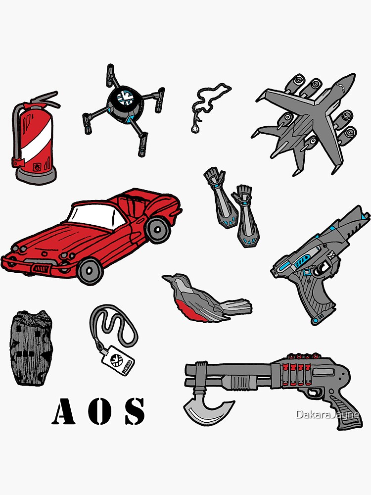 "AOS Pattern" Sticker by DakaraJayne | Redbubble