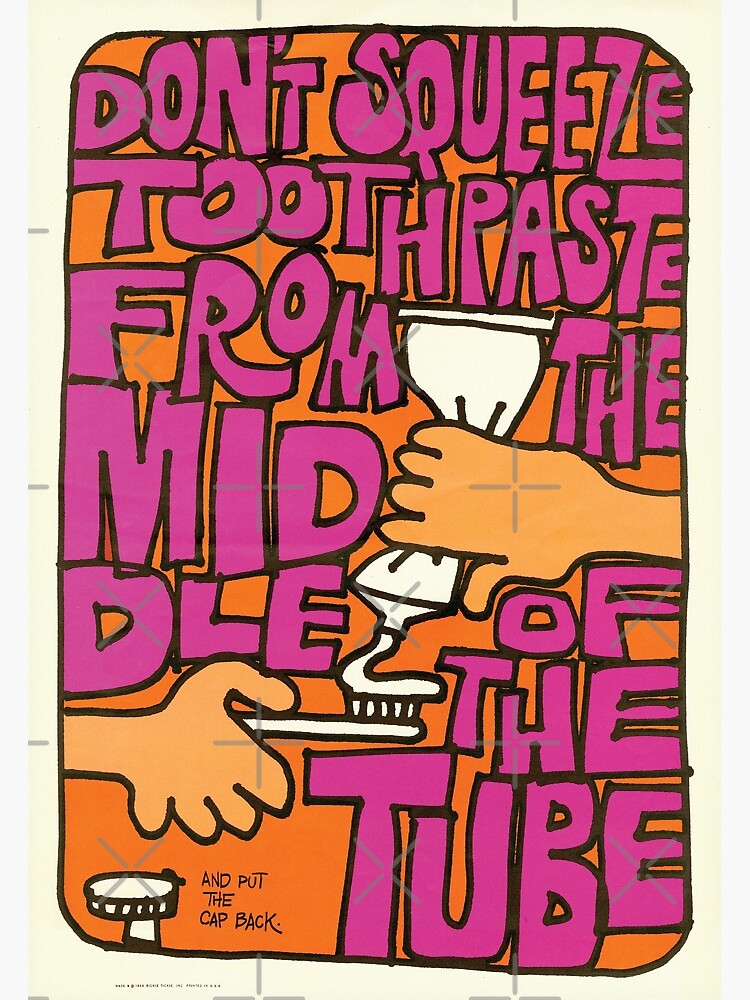 "Toothpaste" Poster for Sale by koroleva-carly | Redbubble