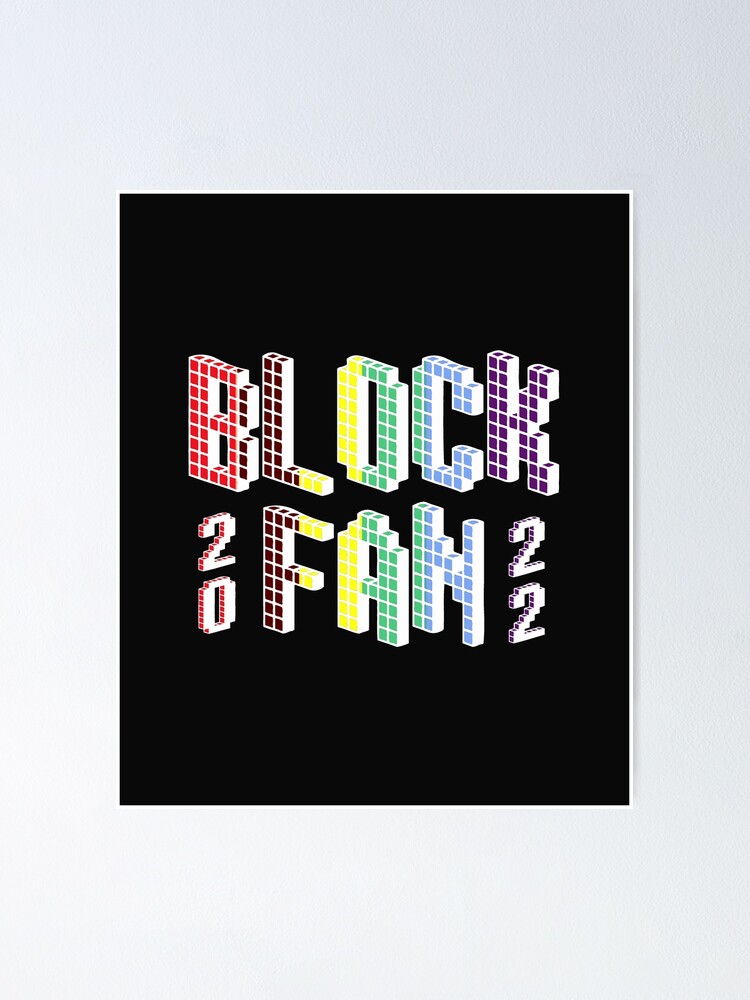 "Block Fan 2022 / clamping blocks / brick / children" Poster for Sale ...