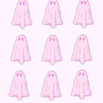 "Pink Ghost" Sticker for Sale by ogdickey | Redbubble