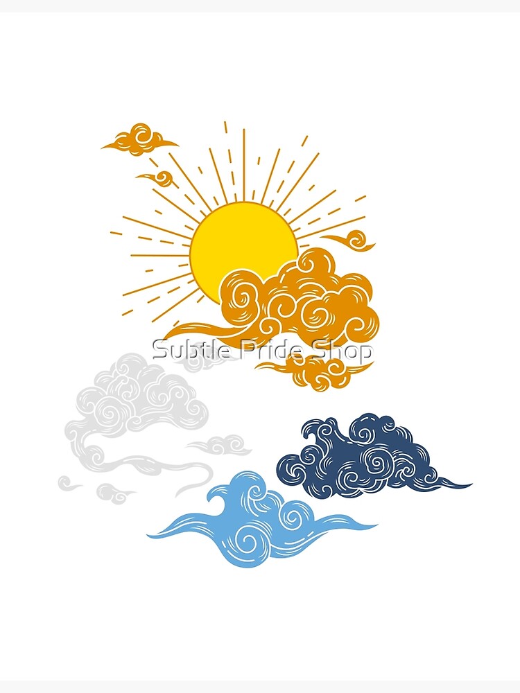 "Aro Ace Sun and Clouds. Aroace Pride" Poster for Sale by ClimbingTees ...