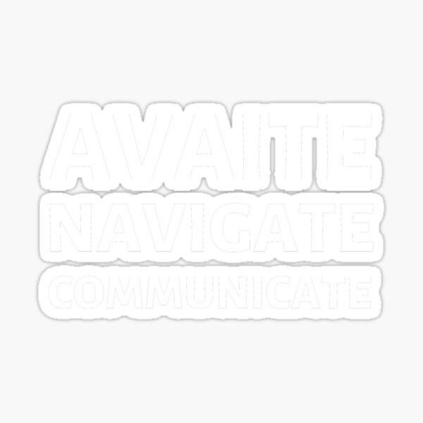 "Aviation - Aviate Navigate Communicate" Sticker for Sale by ...