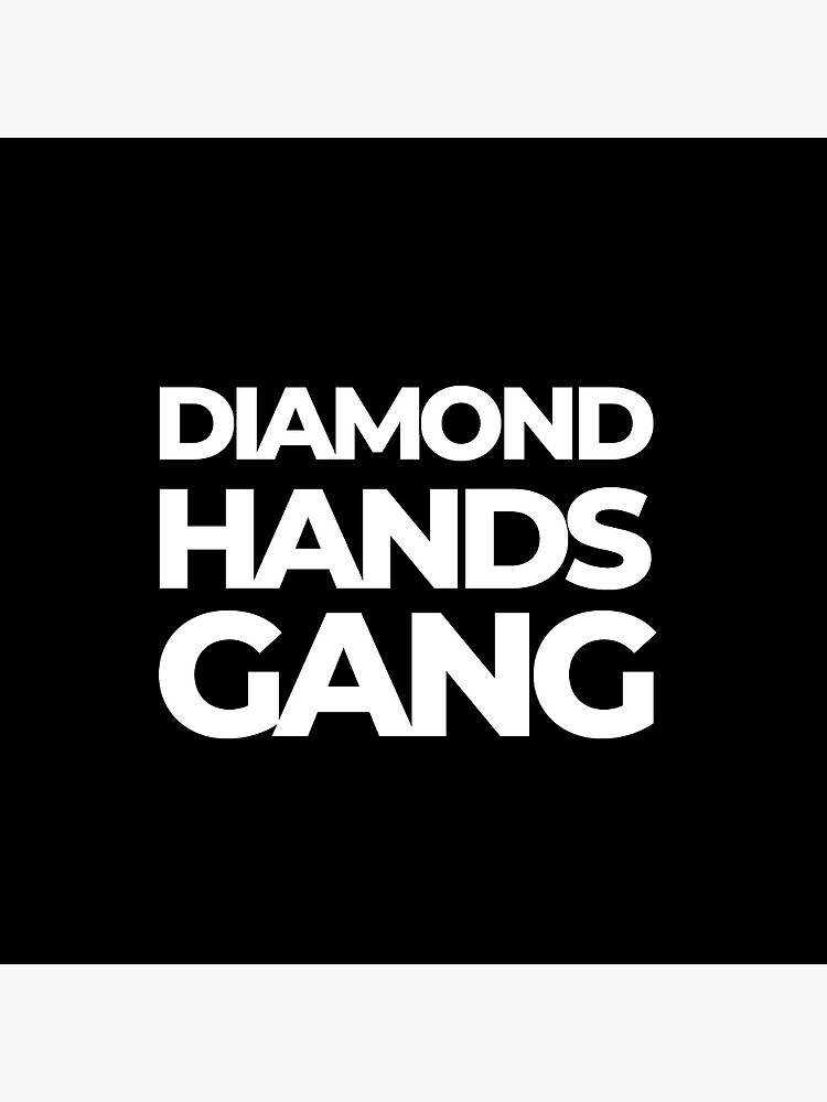 "Diamond Hands Gang - Black" Sticker for Sale by CryptoKyu | Redbubble