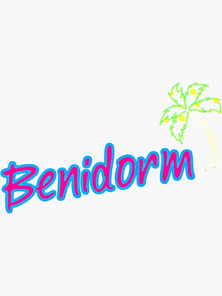 "Benidorm , Designer Classic T-Shirt.png" Sticker for Sale by ...