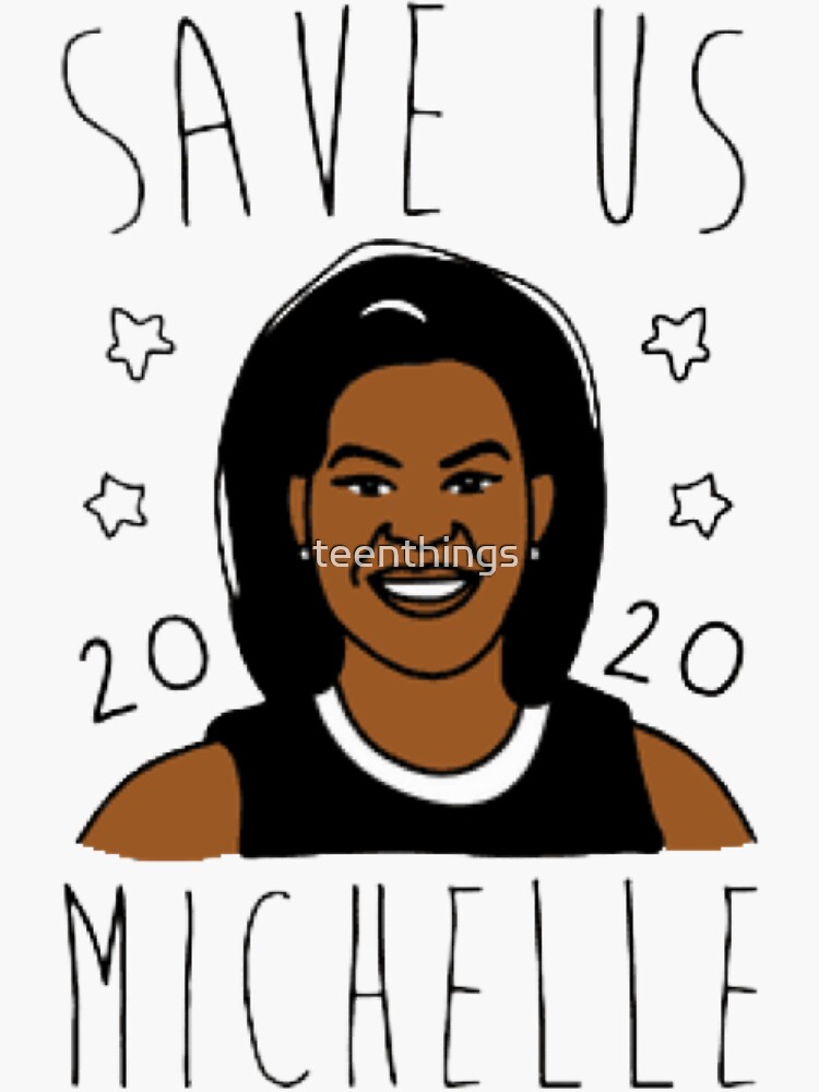 "Save Us Michelle" Sticker by teenthings | Redbubble