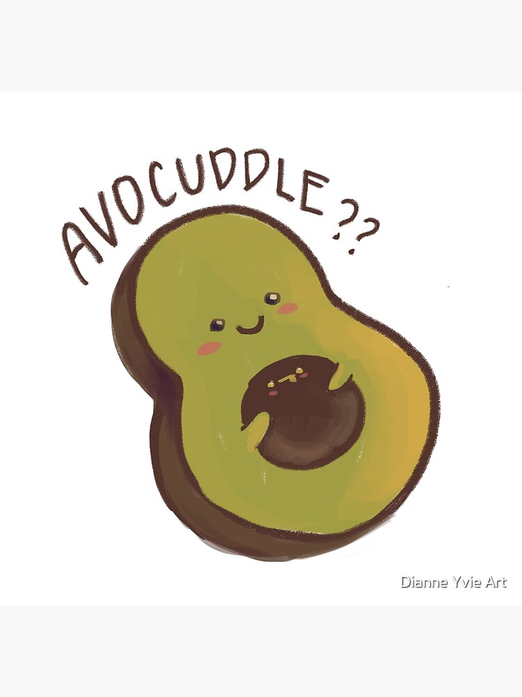 "avocuddle" Poster for Sale by Dianne Yvie Art | Redbubble