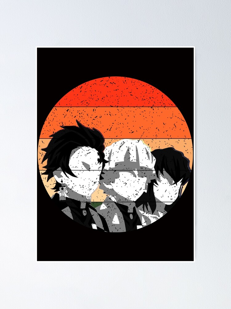 "Demon Slayer Trio! Tanjiro-Zenitsu-Inosuke" Poster by mehtabkhatik18 ...
