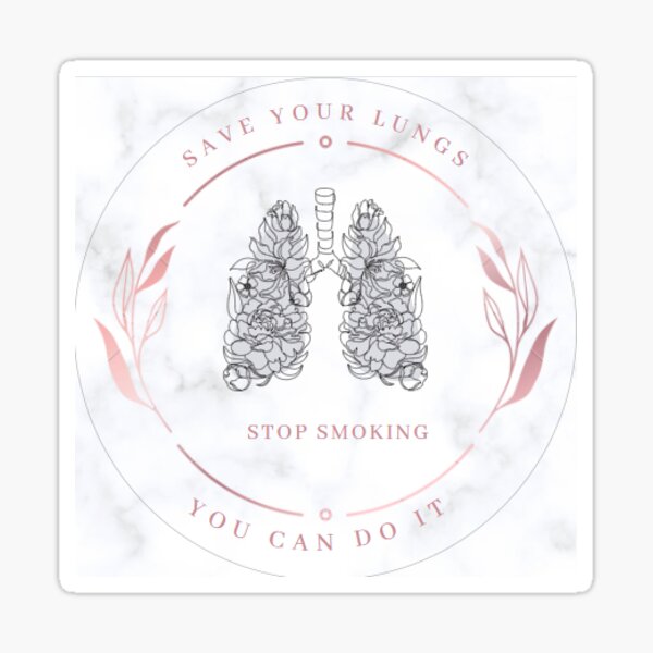 "Logo for campaigns to stop smoking" Sticker for Sale by Talafha ...