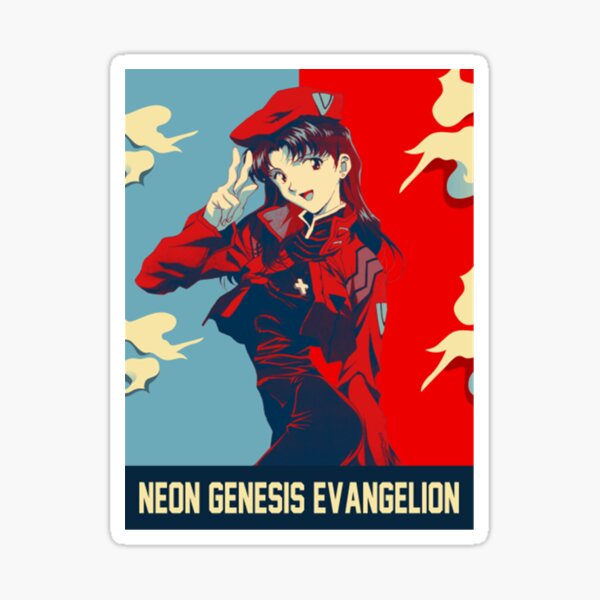 "Misato Katsuragi" Sticker for Sale by Shelomovaaleksa | Redbubble