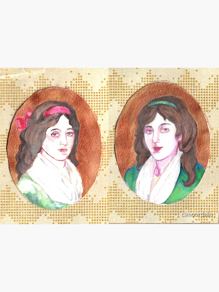 "Elisabeth Le Bas and Eleonore Duplay" Sticker for Sale by cimourdain ...