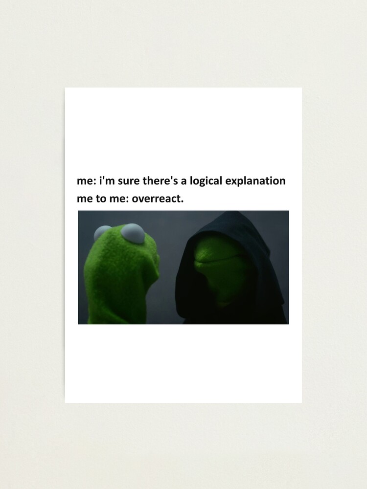 "Evil Kermit Meme" Photographic Print for Sale by stamus | Redbubble